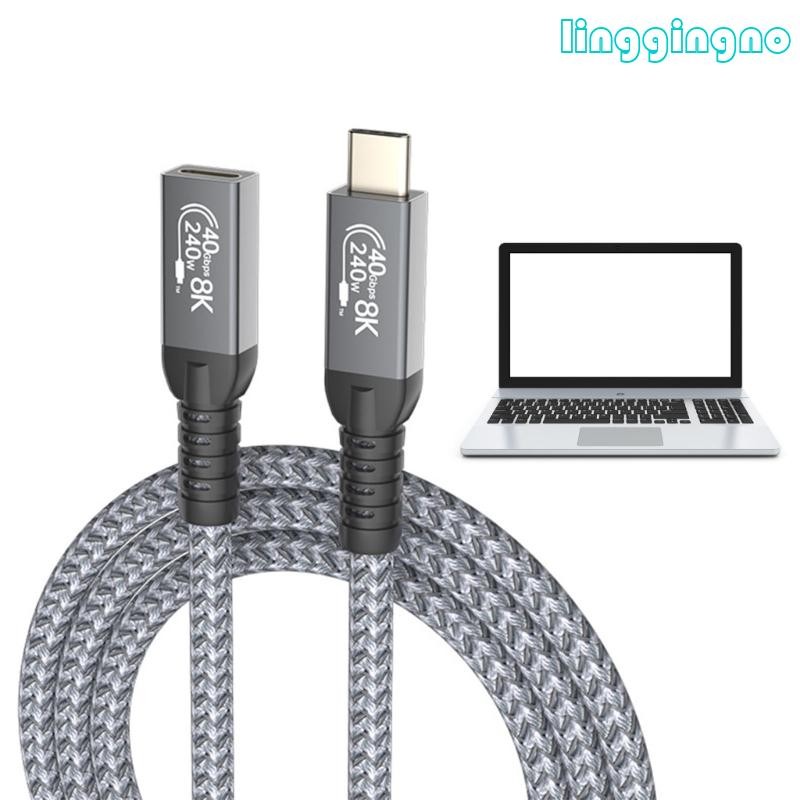 RR Type C Data Cable USB C Extension Line PD240W Fast Charging Cord Wire with 40Gbps Transfer ...