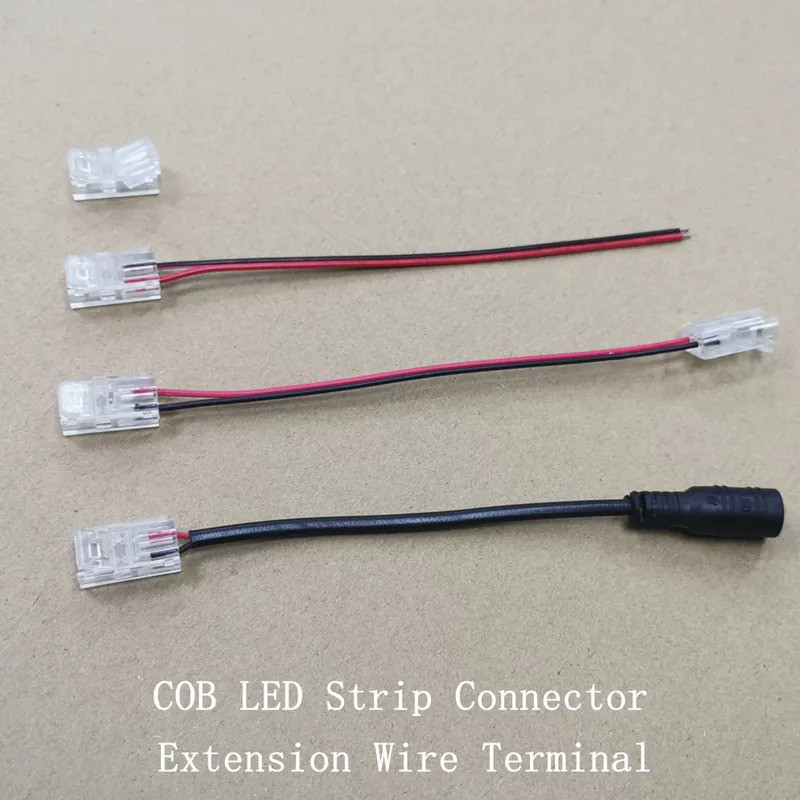 DIY Craft Frames 4x6 10mm 2-Pin COB LED Strip Connectors - 10 Pack ...