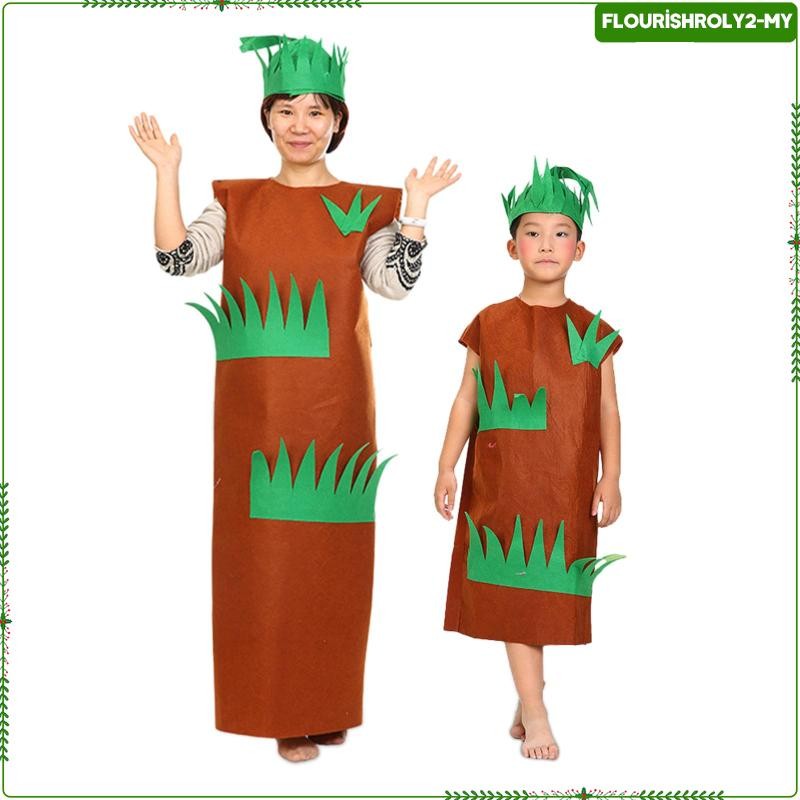 [Flourish] Tree Grass Cosplay Costume Halloween Headband Suit for ...
