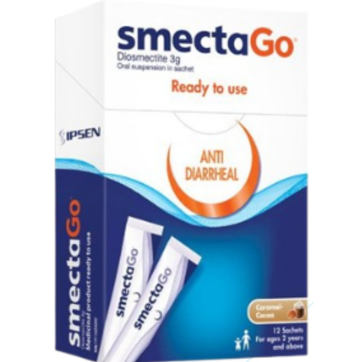 SMECTA GO ORAL SUSPENSION CARAMEL-COCOA 3G 6Sachet EXP11/2025 | Shopee ...