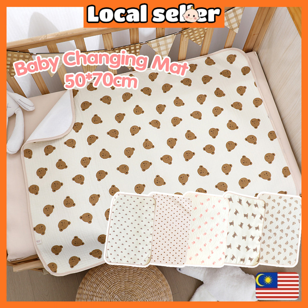 Aikoky Waterproof Baby Changing Mat Washable Diaper Changing Mat ...