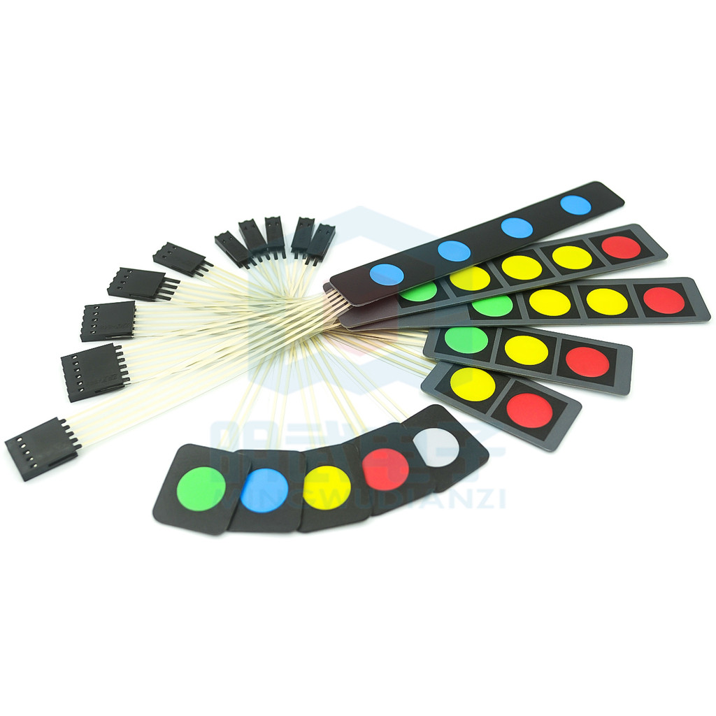 1 2 3 4 5 Key Button Membrane Switch Matrix Array Keyboard Keypad Control Panel Pad DIY Kit For ...