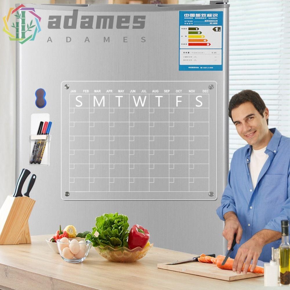 ADAMES Clear Monthly Weekly Planner, Transparent Reusable Magnetic ...