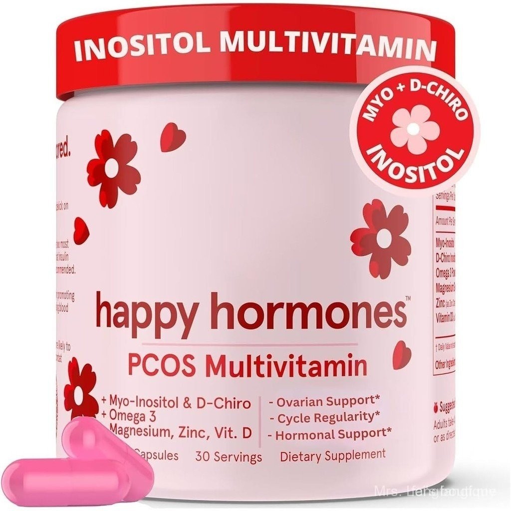 [Produk asli] hormon gembira PCOS Multivitamin, keseimbangan Vitamin ...