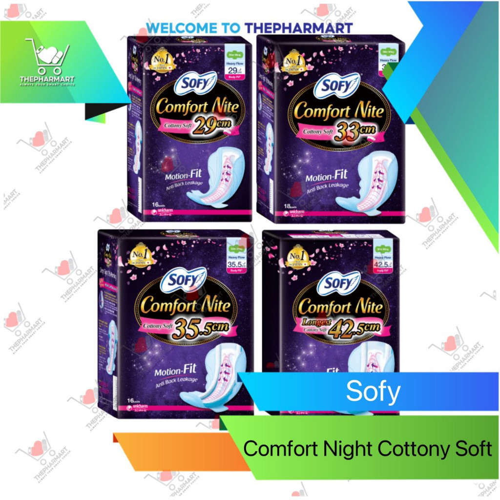 Sofy Comfort Nite Cottony Soft Slim Wings Heavy Flow | Shopee Malaysia