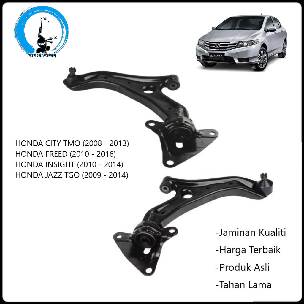 OEM NEW - Front Lower Arm Set - City TMO 2009 - 2012 / Jazz TGO ( 1 ...