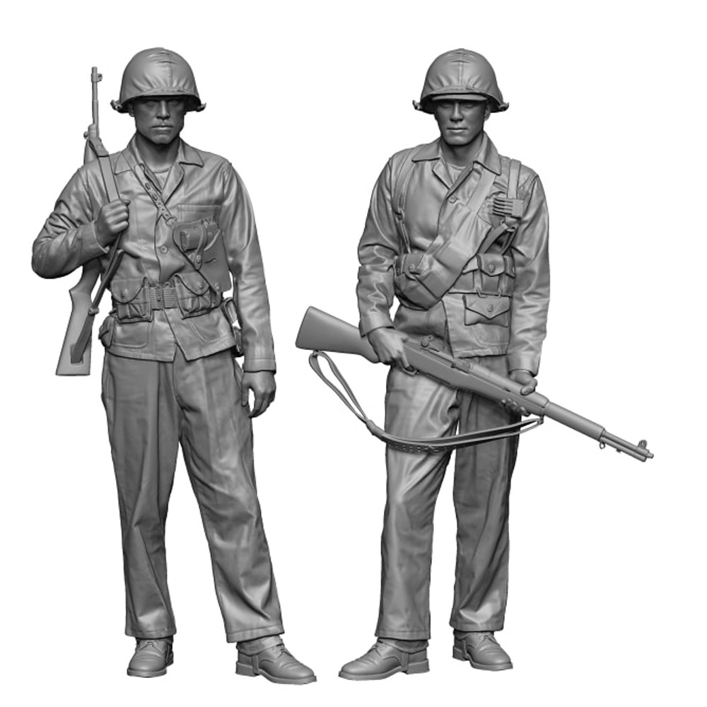 1/35 ww2 usmc set, Resin Model figure soldier, Military themes ...