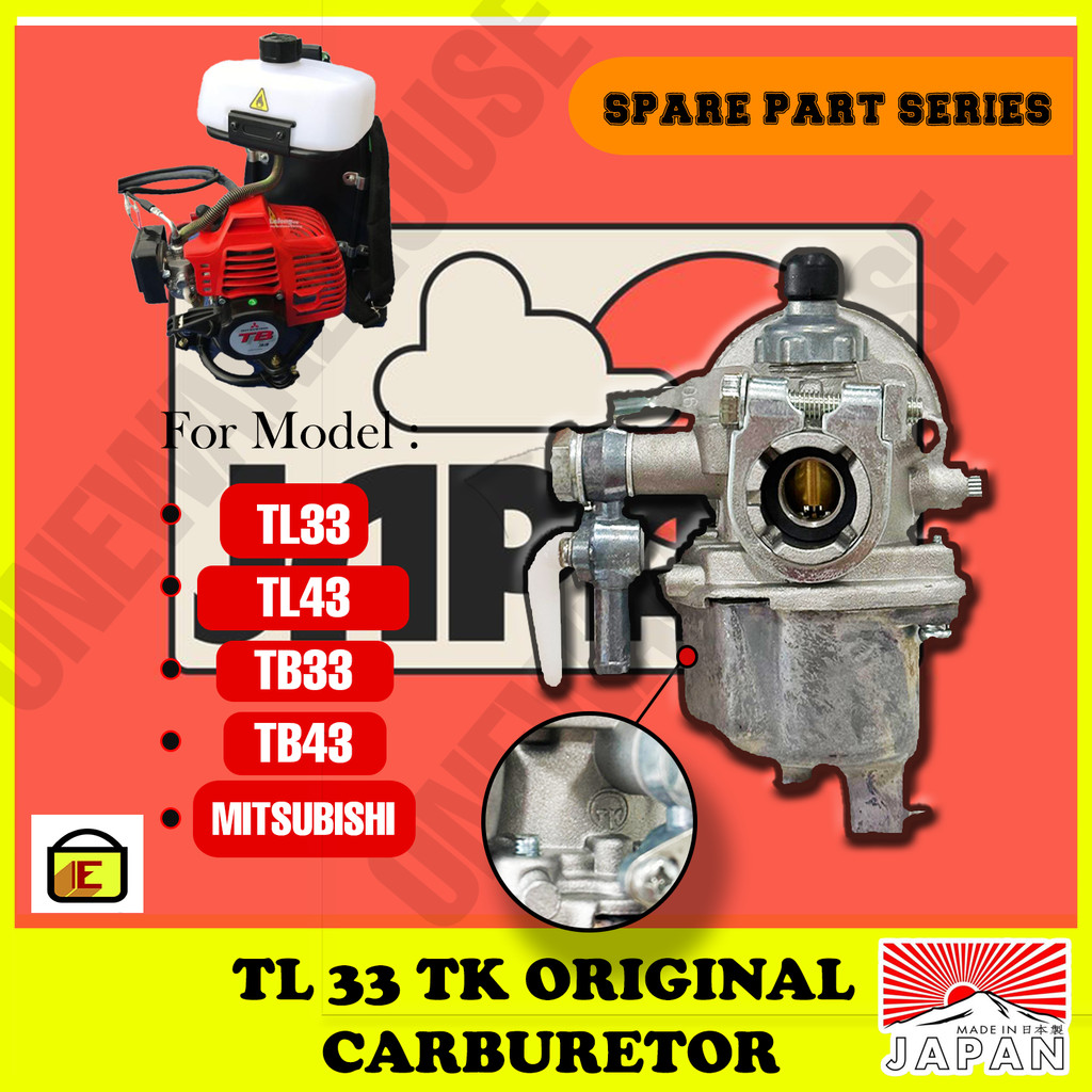 [𝐒𝐡𝐨𝐩𝐞𝐞 𝐂𝐡𝐨𝐢𝐜𝐞] Mesin Rumput Carburetor (TK) ORIGINAL FROM JAPAN TB33/TL33/TU33/BG330 Brush ...