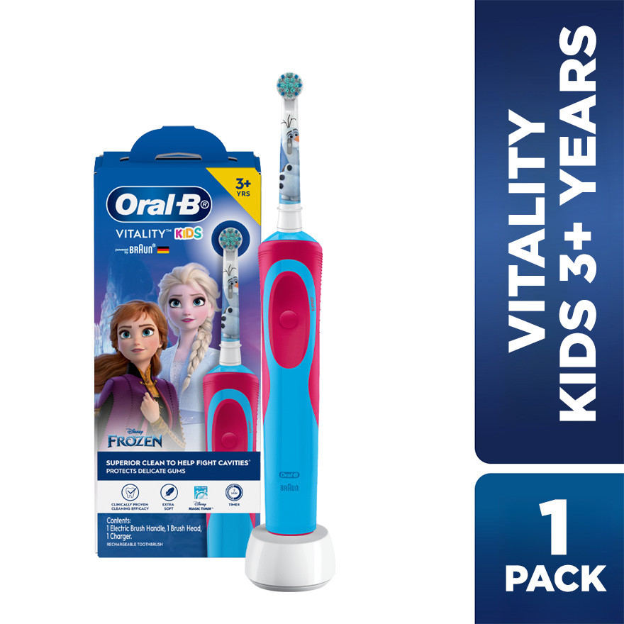 ORAL-B POC Kids Frozen Rechargeable Electric Toothbrush 1s | Shopee ...
