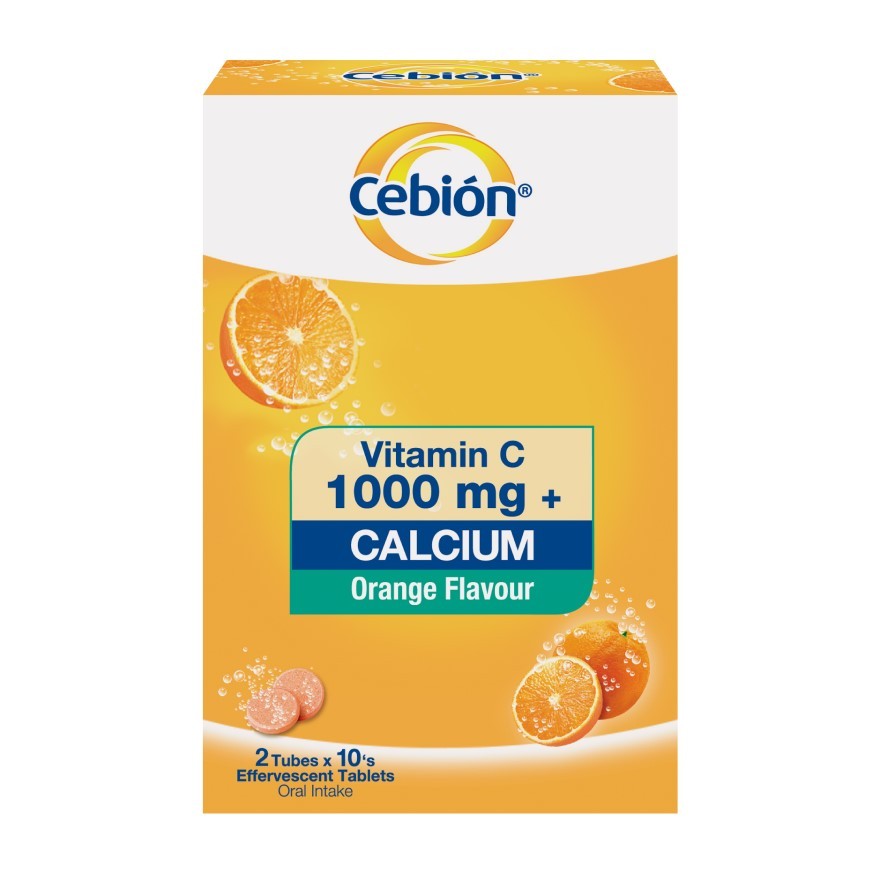 CEBION Effervescent Vitamin C 1000mg + Calcium 2 x 10's | Shopee Malaysia