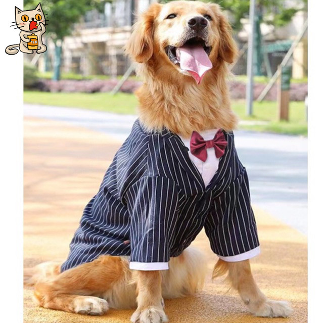 Big Dog Clothes 3XL-7XL Pet Western Suit Business Suit Wedding Chinese New Year Baju Anjing ...