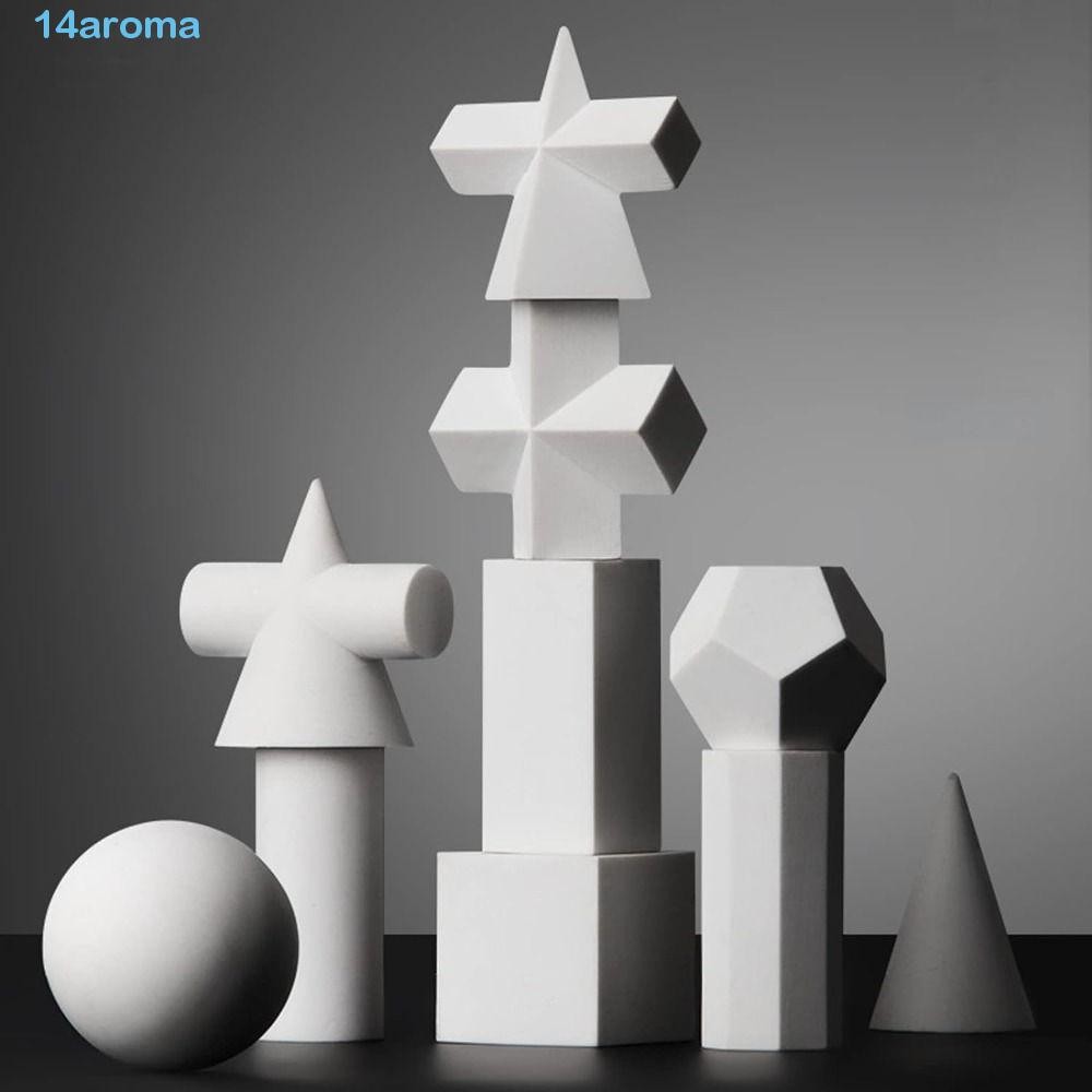AROMA Sketch Model Ornaments, 10 Different Shapes Fadeless White Sketch ...