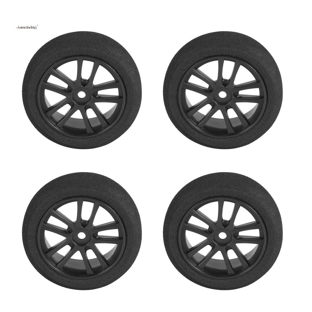 4Pcs 66mm Foam Tire Sponge Tyre Wheel Rim Set for 144001 124016 124017 ...