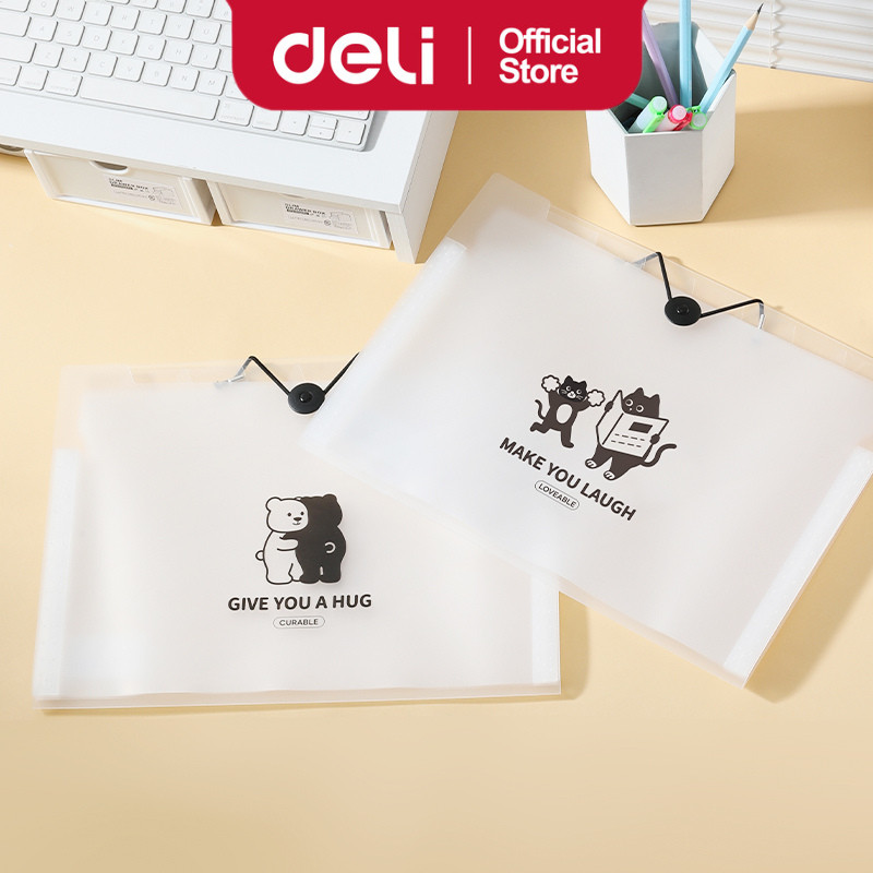 Deli A4 Expanding File Folder 13/8 Pockets PP Material with Index Tabs ...