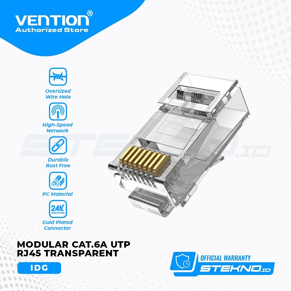VENTION LAN Cable Head Connector RJ45 Cat5e Cat6 Cat6A UTP FTP Modular ...