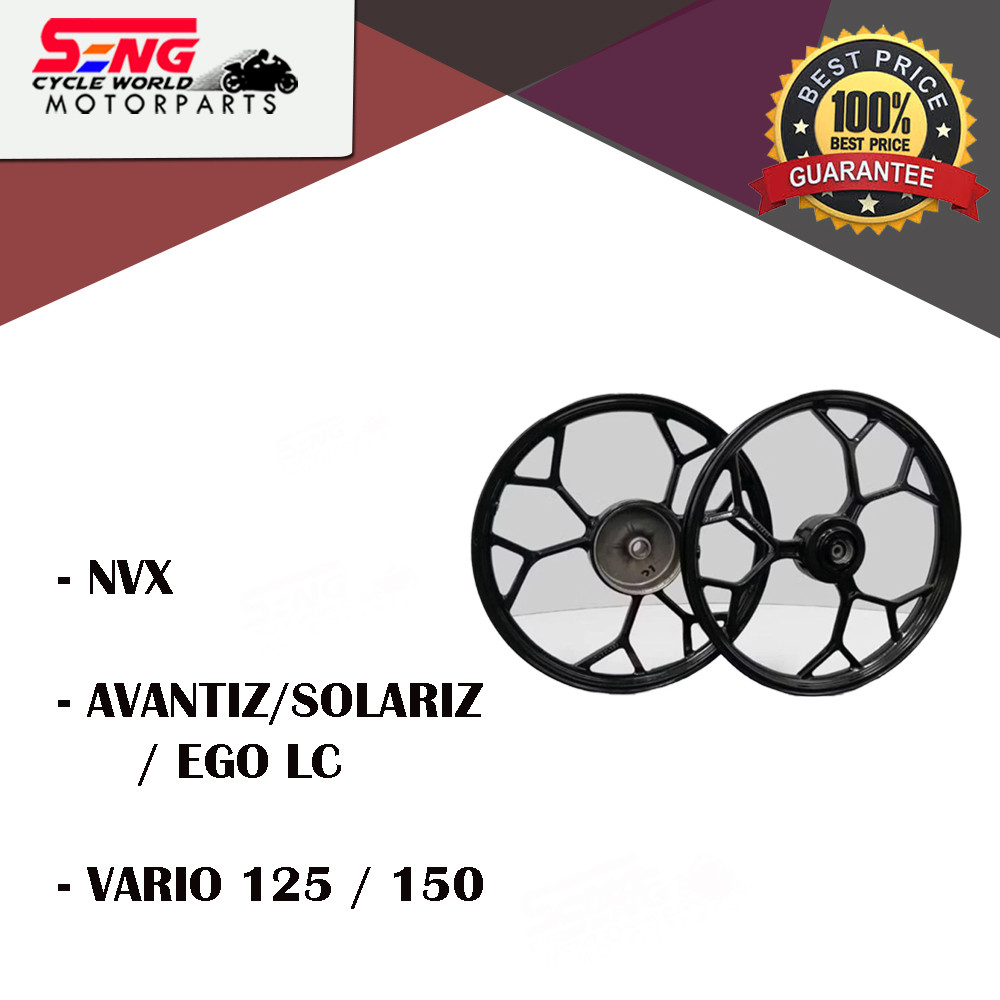 YAMAHA / HONDA SPORT RIM SET - AEROX THAI - BLACK | Shopee Malaysia