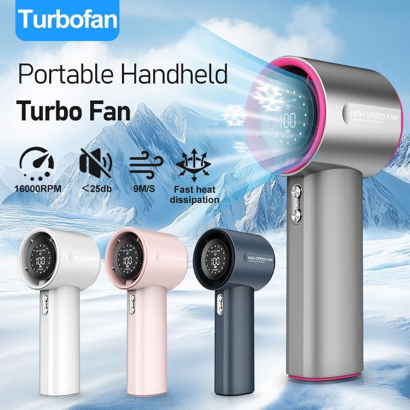 GS1 Portable Turbine Hurricane Fan Powerful Wind Speed 0.35 Seconds ...