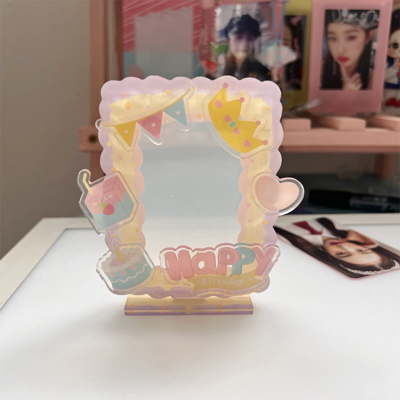 Acrylic Cartoon Photo Frame Display Stand Photo Protection Holder ...