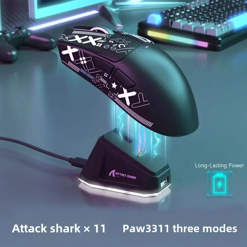Attack Shark X11 Bluetooth Wireless mouse Esports Games With charging ...