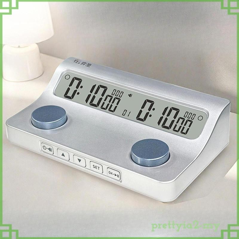 [PrettyiaedMY] Digital Chess Clock Digital Timer Count up Down Tournament Clock Professional ...