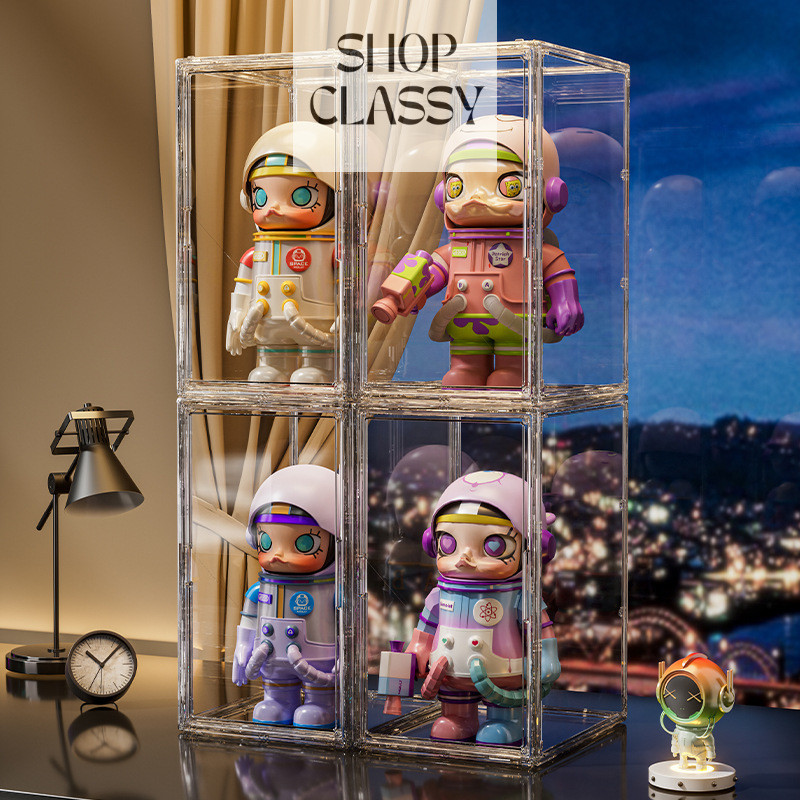 Shopclassyshop Acrylic Display Case Popmart Display Box Fit Mega Molly ...