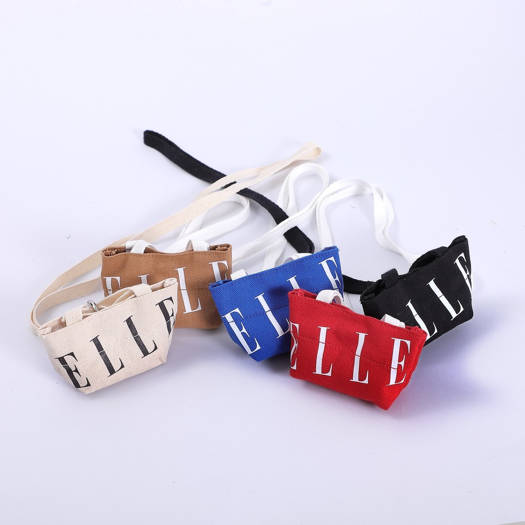 ELLE POP Canvas Neck Bag Available In 5 Colors Ewg Model110425 | Shopee ...