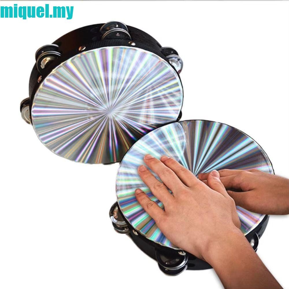 MIQUEL Radiant Tambourine Handbell, 6/8/10 Inch Rainbow Wood Hand Drum ...