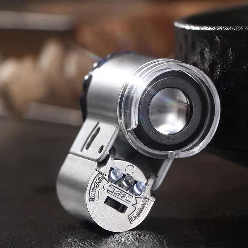 100 Times Magnifying Glass Handheld with Light High Power HD 1,000 ...