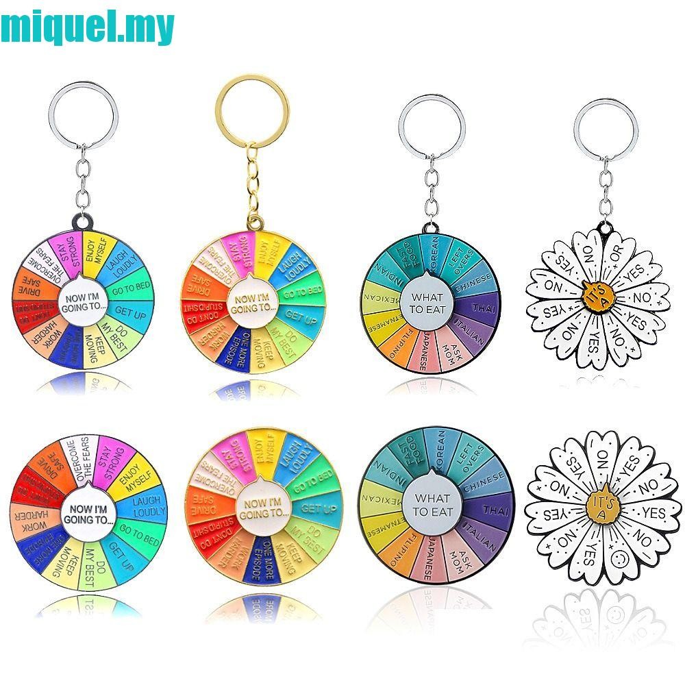 MIQUEL What To Eat Badge Rainbow Color Bag Pendent Delicate Personality ...