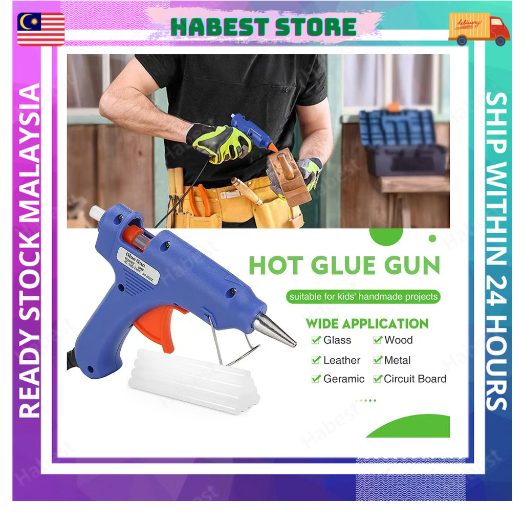 Glue Gun Pistol Gam 20W Electric Hot Melt Glue Gun Pistol gam lebur ...