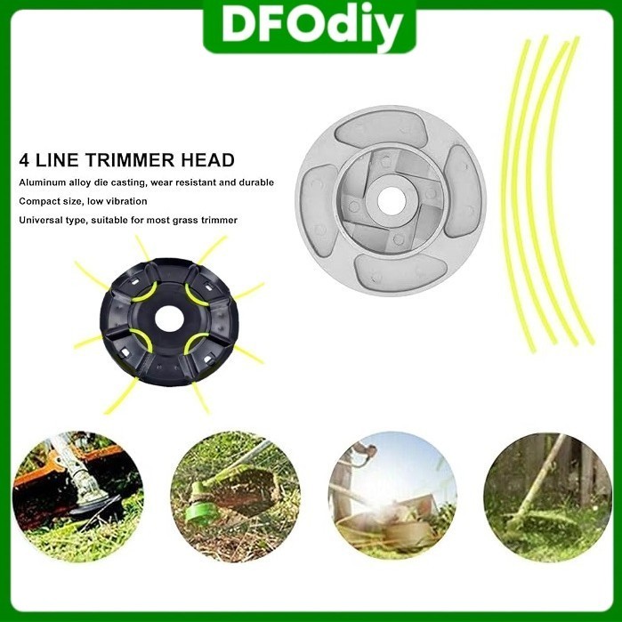DFOdiy Grass Trimmer Head For Lawn Mower Brush Cutter Head Grass ...