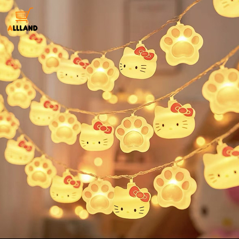 Cute Sanrio Series LED Hello Kitty Light String - Mini Anime Figures ...
