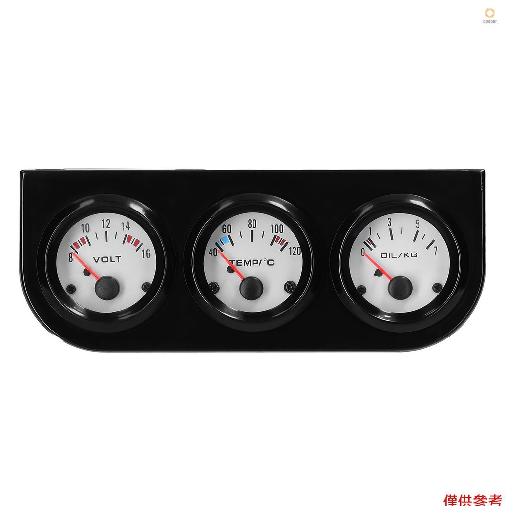 3 in 1 Multifunctional Car Meter Auto Gauge Kit 52mm Voltage Water ...