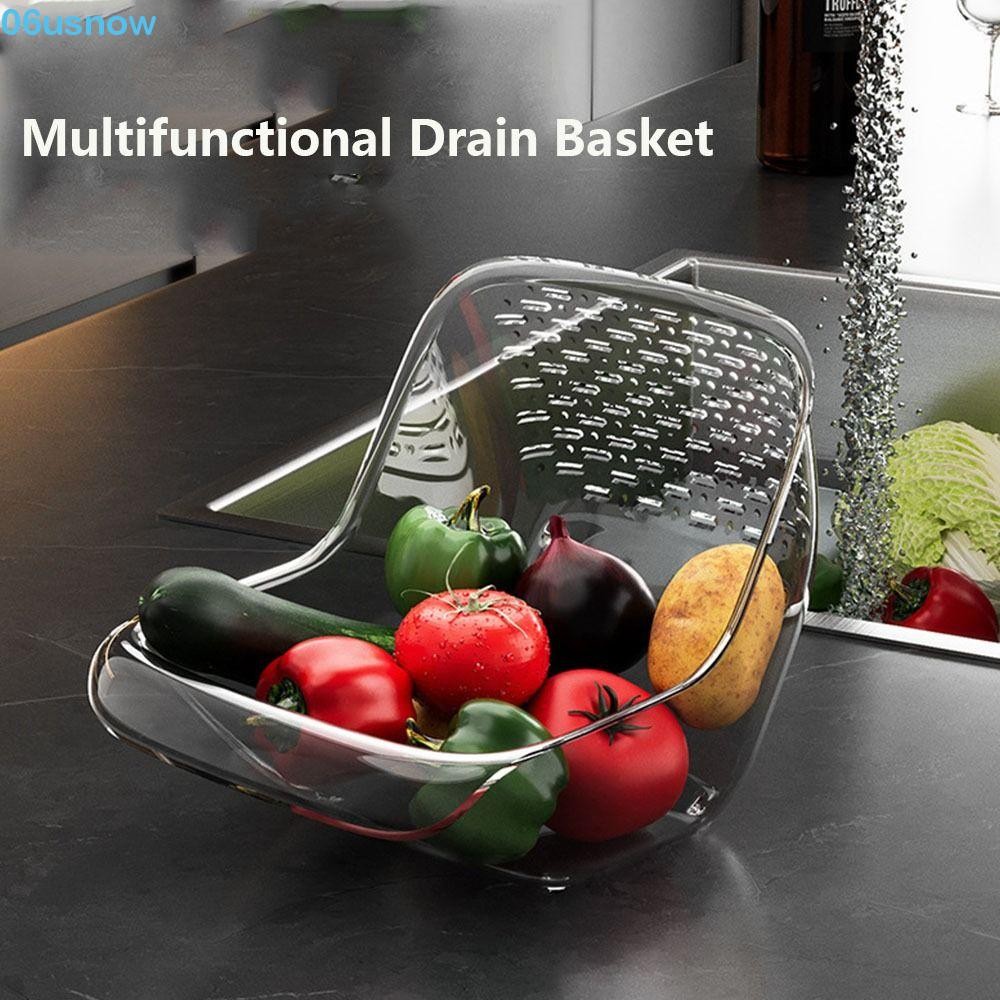 USNOW Vegetable Washing Drain Basket, Food-grade Streamlined Design ...