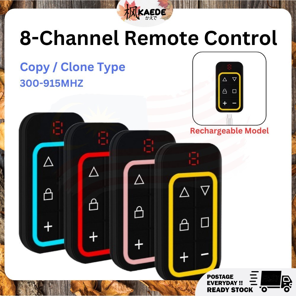 8-Channel Remote Control Wireless Remote Control Copy Wireless Remote ...