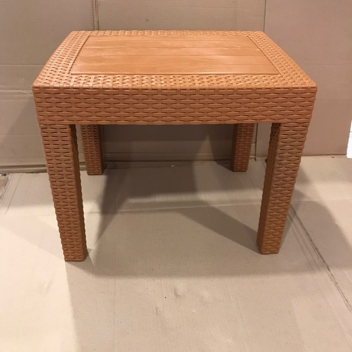 Tabitha rattan pattern plastic table Quality table - without bubble ...
