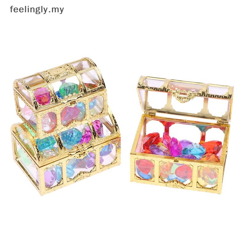 [Hotoy] 1 Set Child DIY Accessories Crystal Box Treasure Kids Toys ...
