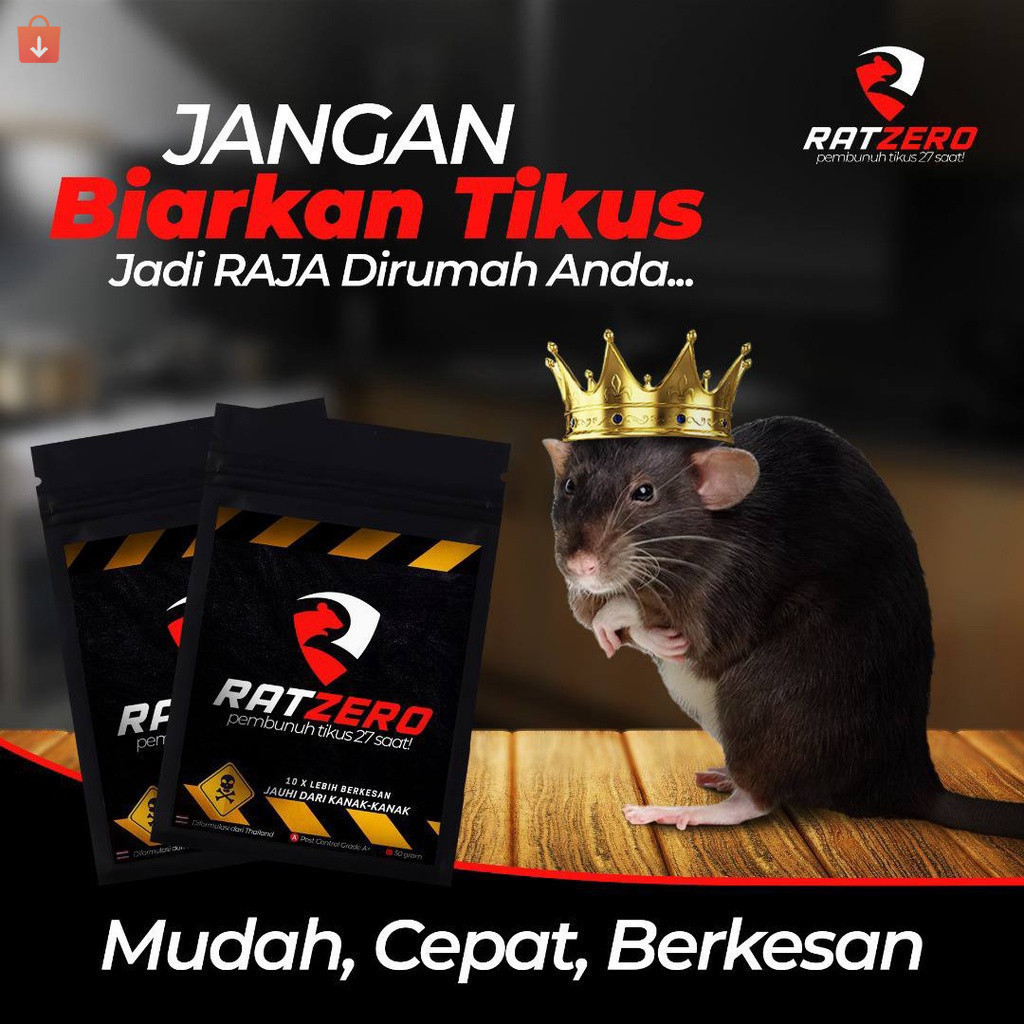 Racun Tikus Ubat Tikus Rat Zero - Rat Bait/Mouse Bait RACUN TIKUS ...