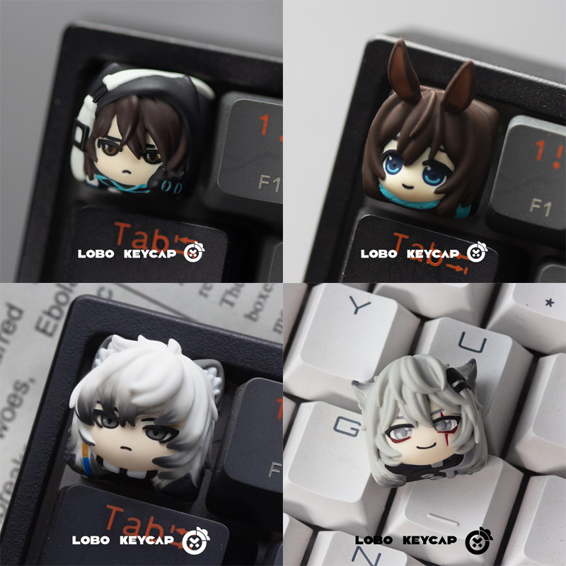 Arknights Keycap 3D Creative Cute Cartoon MX Switch Mechanical Keyboard ...