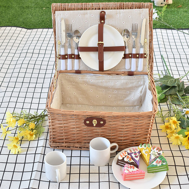 Camping Picnic Box ins Rattan Woven Liu Ruixuan Portable Influencer ...