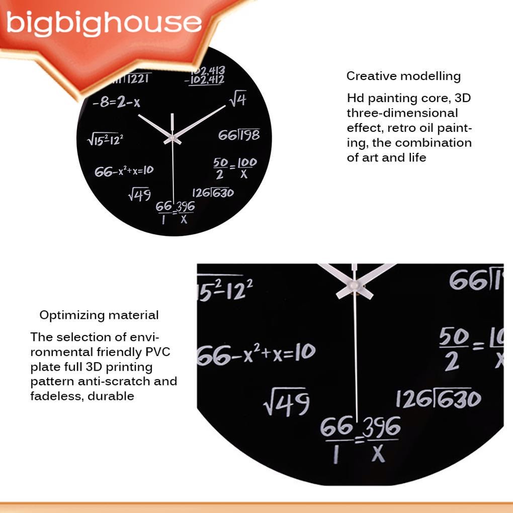 Formula Hanging Clock 12inch Acrylic Silent Math Equations Polytechnic ...