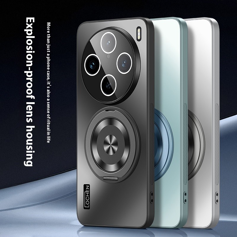 Luxury Dazzle Rotating Bracket Hard PC Case For VIVO X200 Pro Min X200 Pro X100 Ultra X100S X100 ...