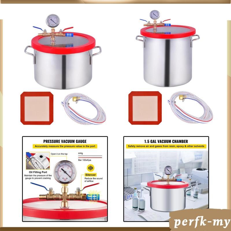 [PerfkMY] Stainless Steel Chamber, Pressure Degassing Chamber, Vacuum ...