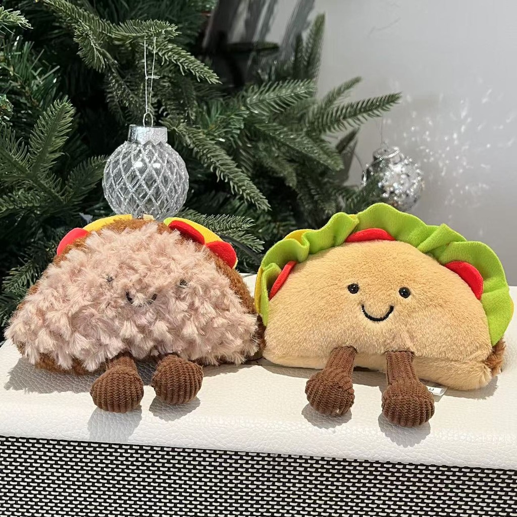 Fun Mexican Tartar Burger Sandwich Plush Toy Doll Doll New Year Gift ...