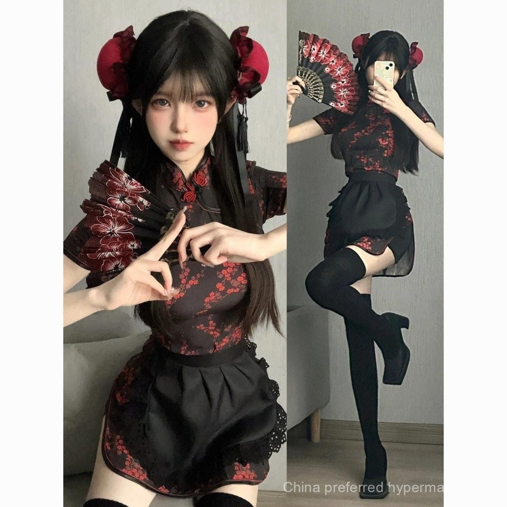 New Chinese Maid Suit Shin-Chan Chinese COS Japanese Lolita Chef ...