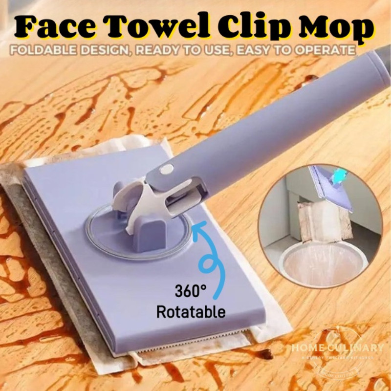 New Face Towel Mop Disposable Wipes Mop Mini 360 Rotating Cleaning Tool ...
