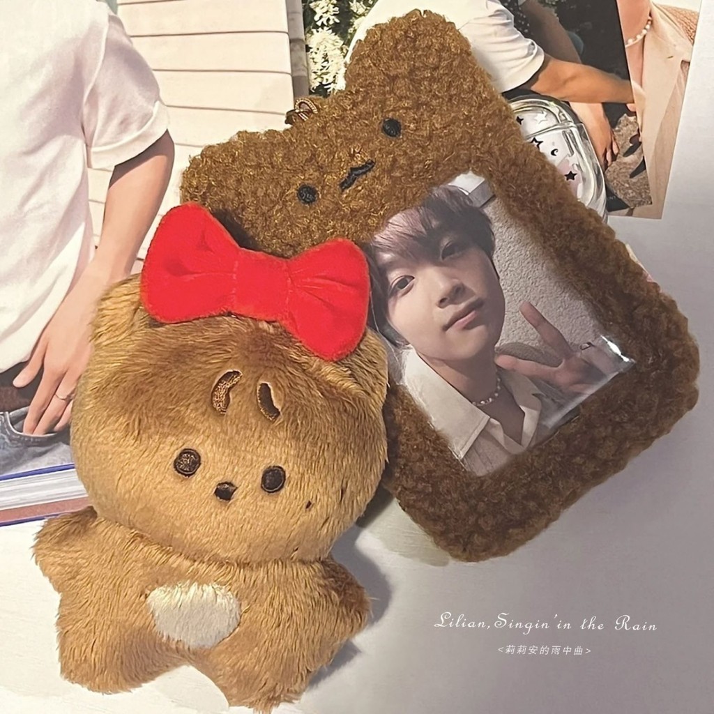 Cartoon Cartoon Black Hemp Hemp and Meat Floss Plush Card Holder ...