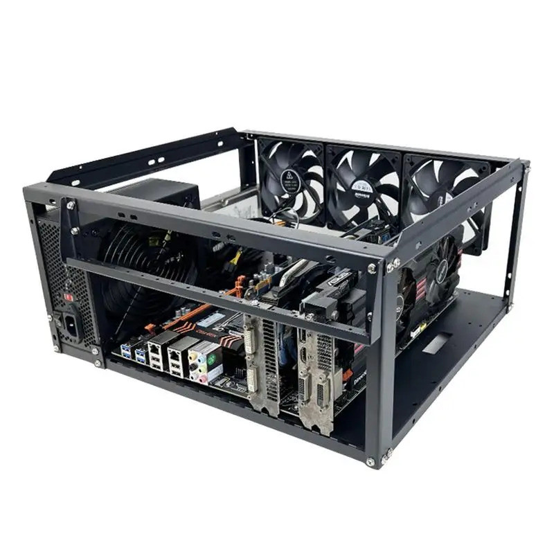 Stackable PC Case Compact Open Chassis X79 X99 Dual EATX Motherboard ...