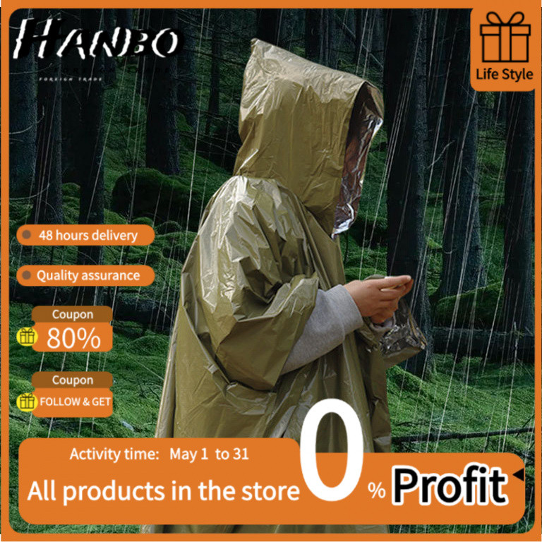 [StormGuard 丨 Thickened Long Reflective Raincoat] Windproof Rainproof 丨 ...