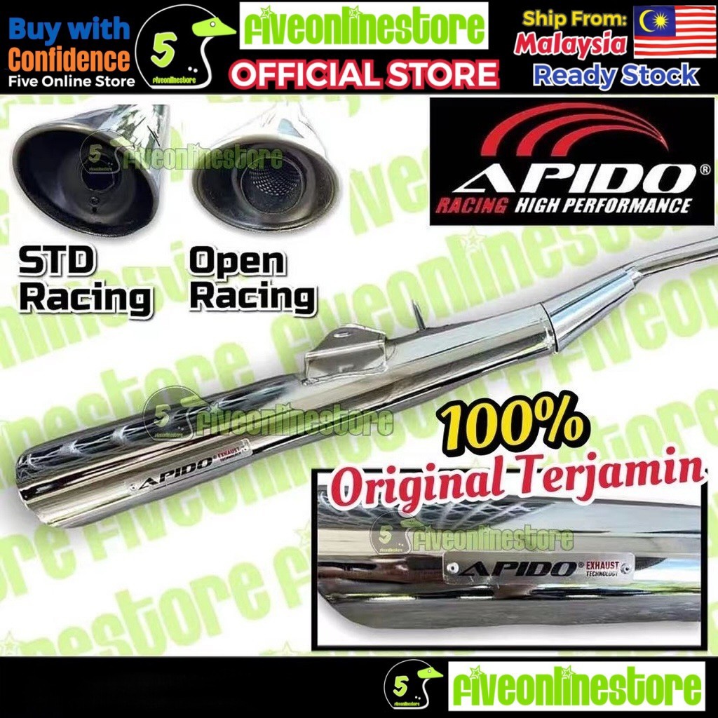 APIDO Modenas Kriss110 STD Racing / Open Silencer Exhaust Pipe Modenas ...